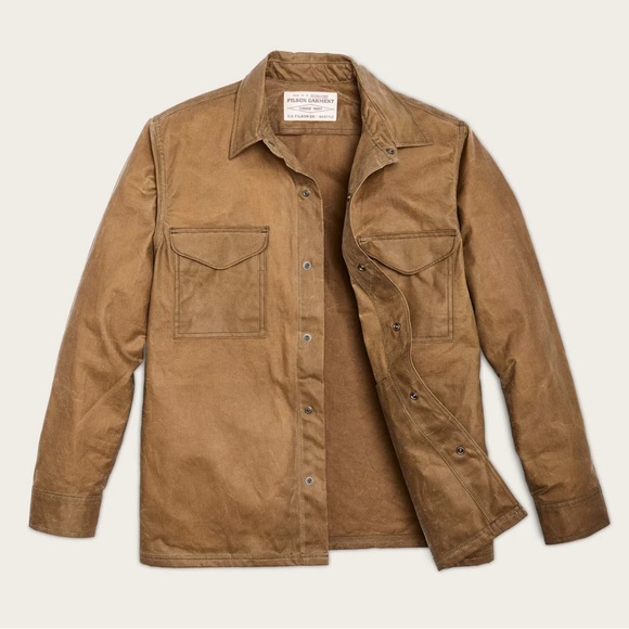 Filson | Jackets & Coats | Filson Eagle Harbor Waxed Jacshirt Tan ...